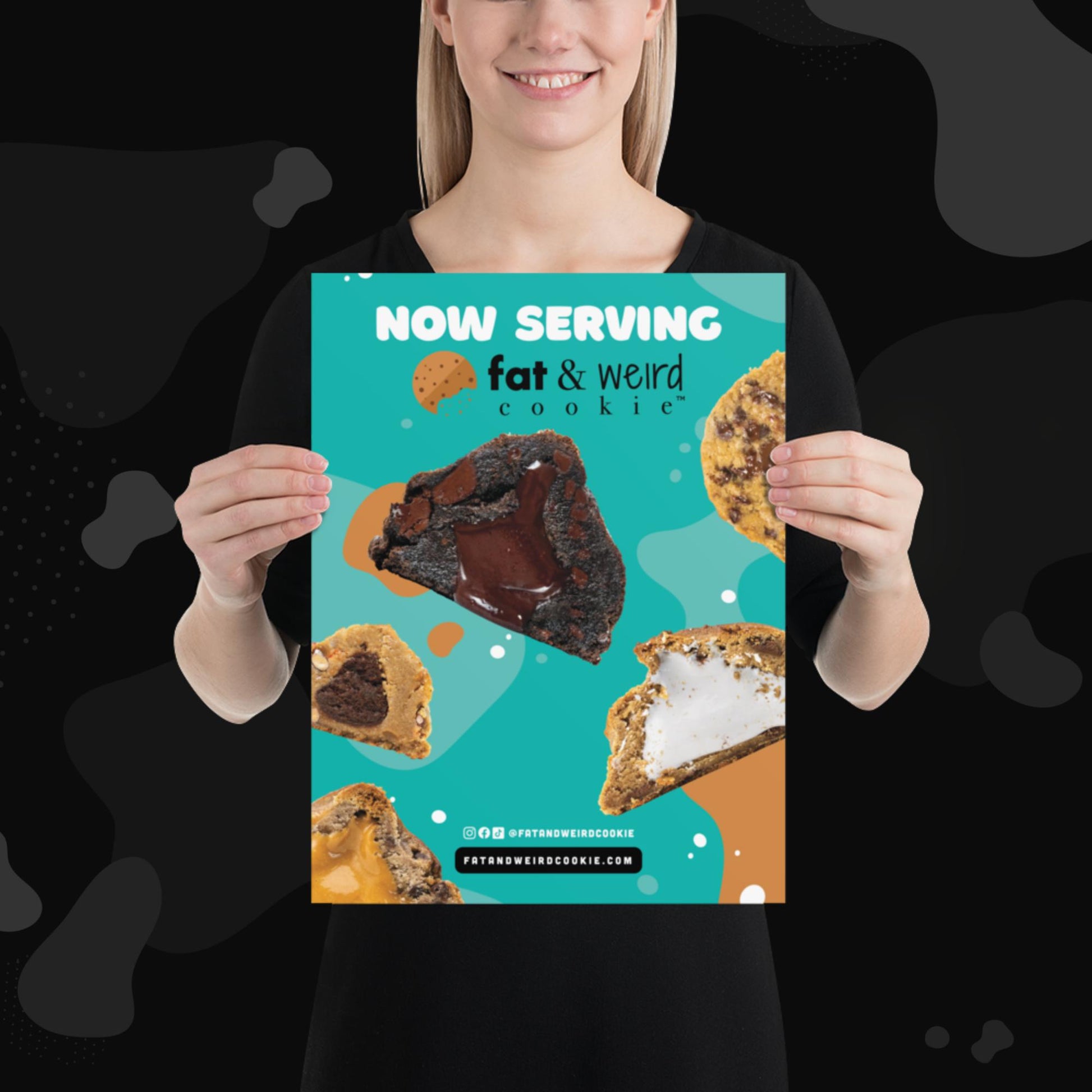 Now Serving - Tall Poster – Fat & Weird Cookie