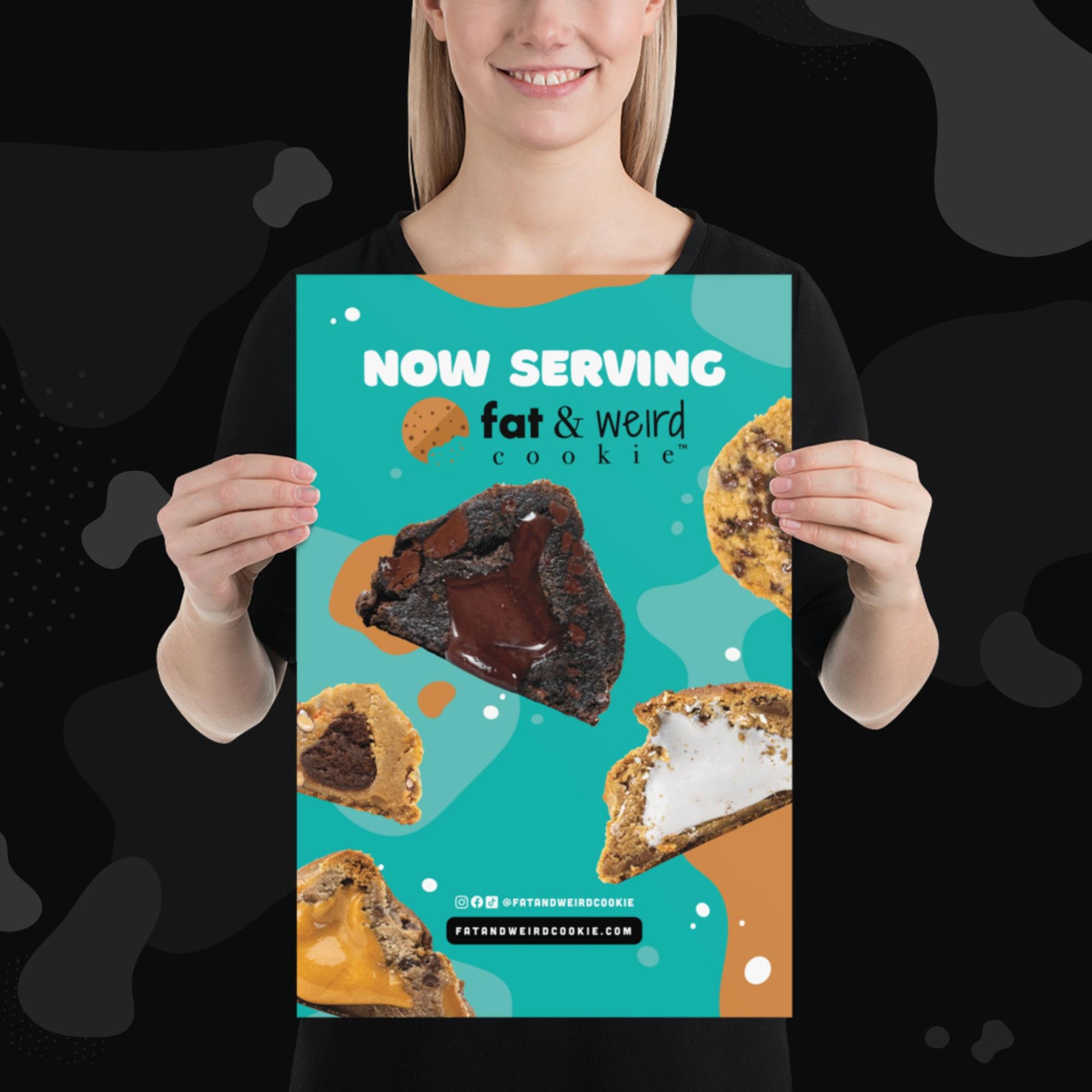Now Serving - Tall Poster – Fat & Weird Cookie