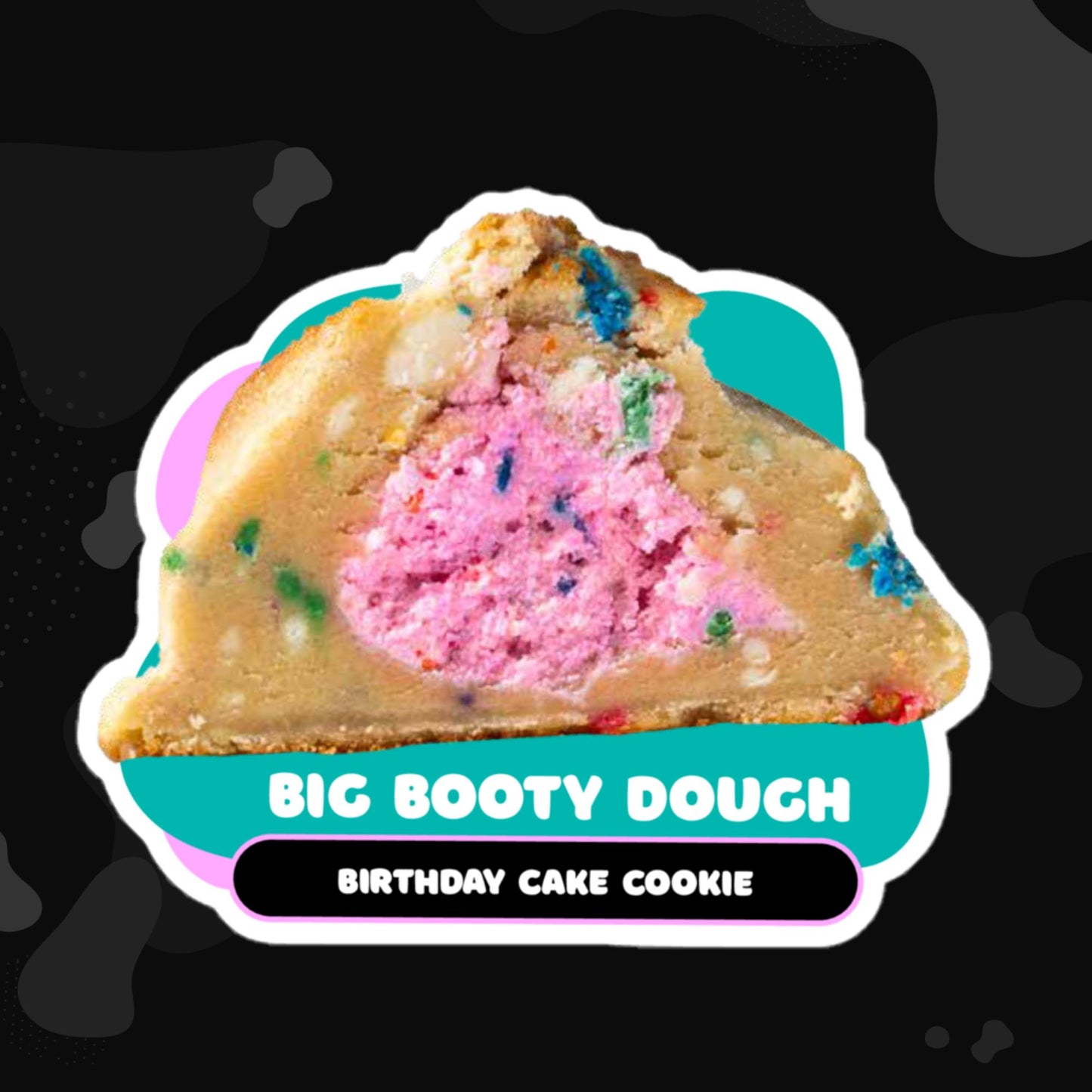 Big Booty Dough Die-Cut Sticker – Fat & Weird Cookie